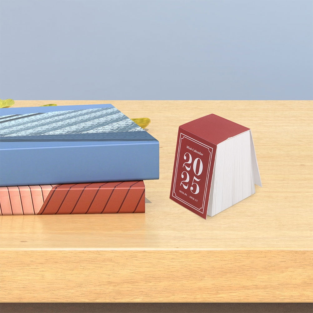 FUEENIRVA Daily Tear Off Desk Calendar Czech Blue 8Pcs 2In X 1.4In X 1 ...