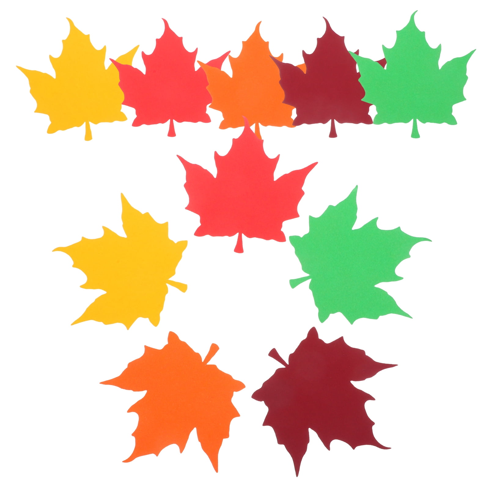 FUEENIRVA 50Pcs Autumn Maple Leaf Cutouts Fall Decorations for Bulletin ...
