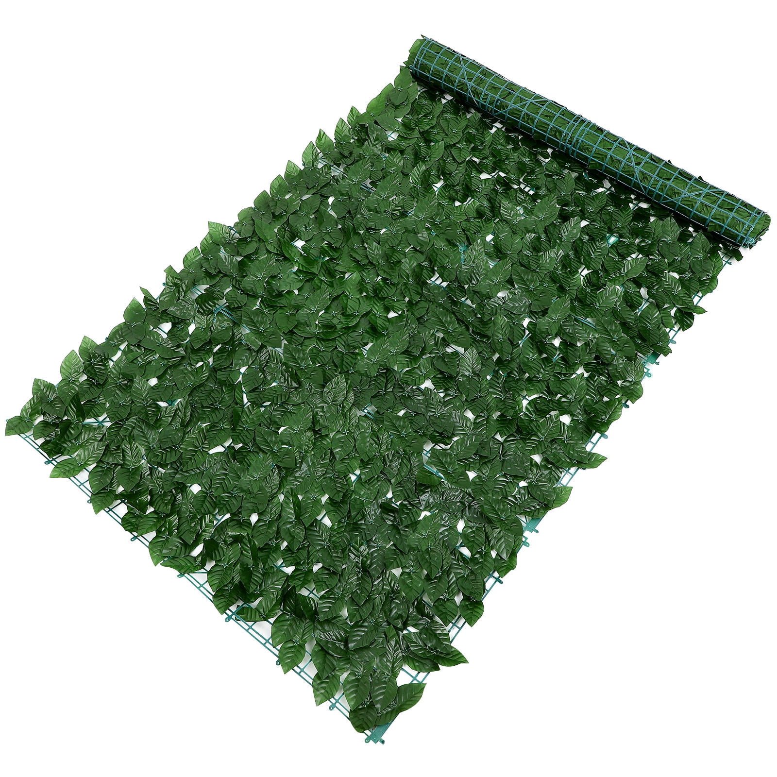 FUEENIRVA Dark Green Plastic Artificial Hedge Privacy Screen for ...