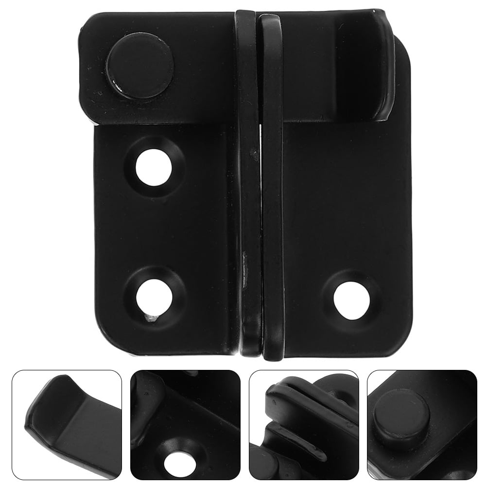 FUEENIRVA Black Stainless Steel Barn Door Lock Reinforced Anti-theft ...