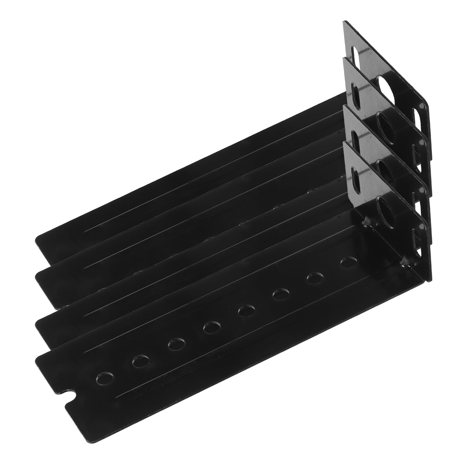 FUEENIRVA Drawer Slide Brackets Black Stainless Steel for Office Setup ...