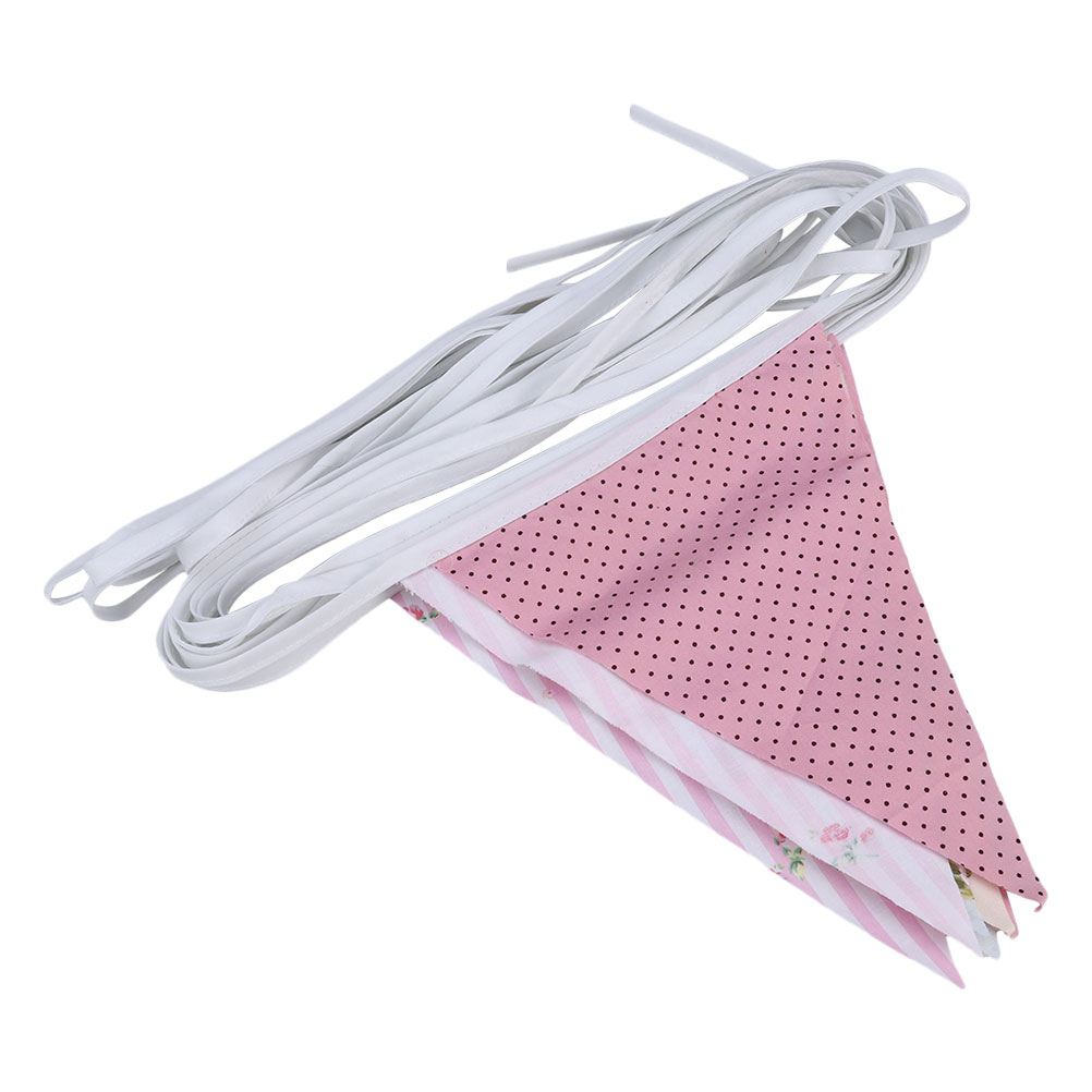 FUEENIRVA Fabric Flag Banner Garland Pennant Flags 1Pack 3.2M Multi ...
