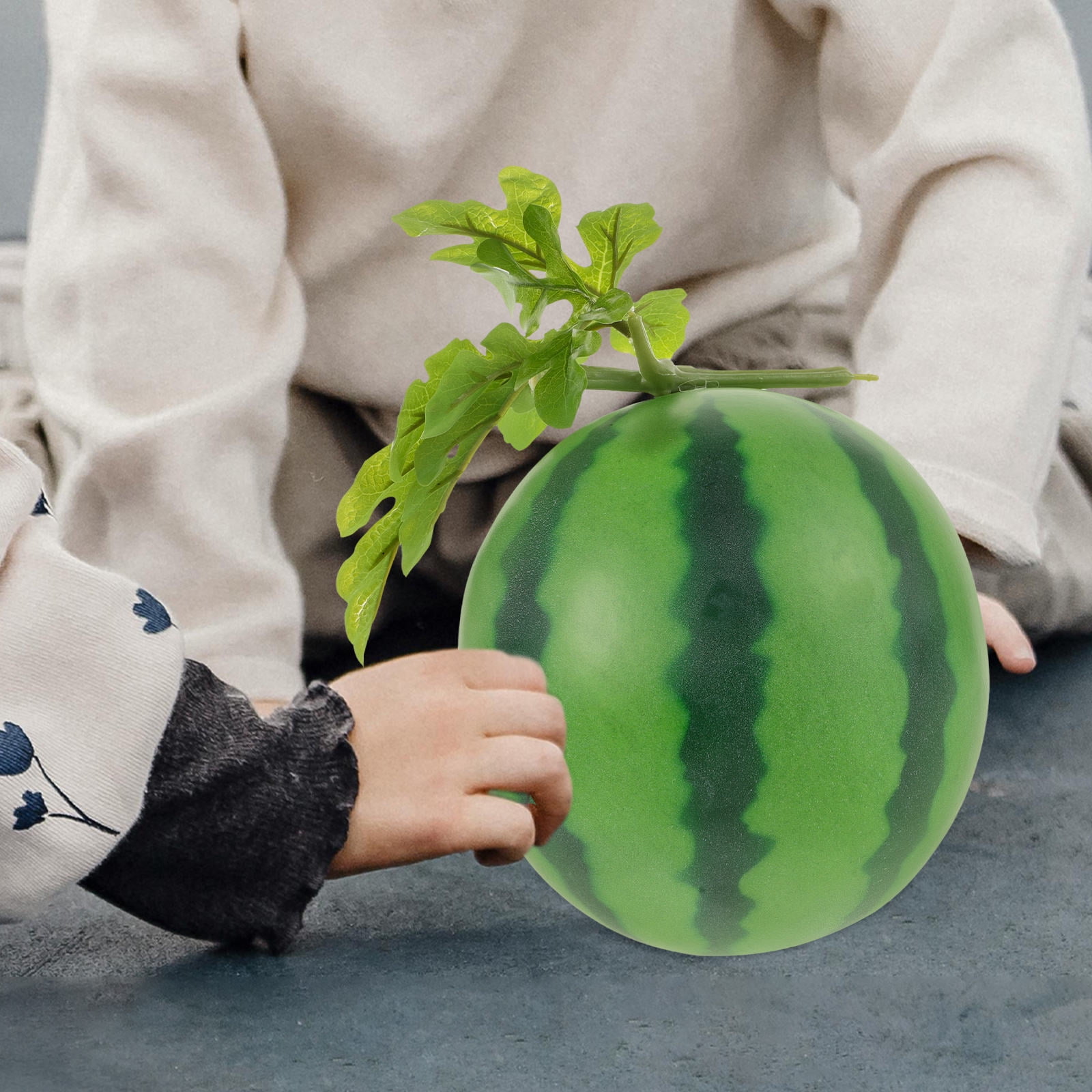 FUEENIRVA Fake Watermelon Model 1Set Oval Shape Green Color For ...