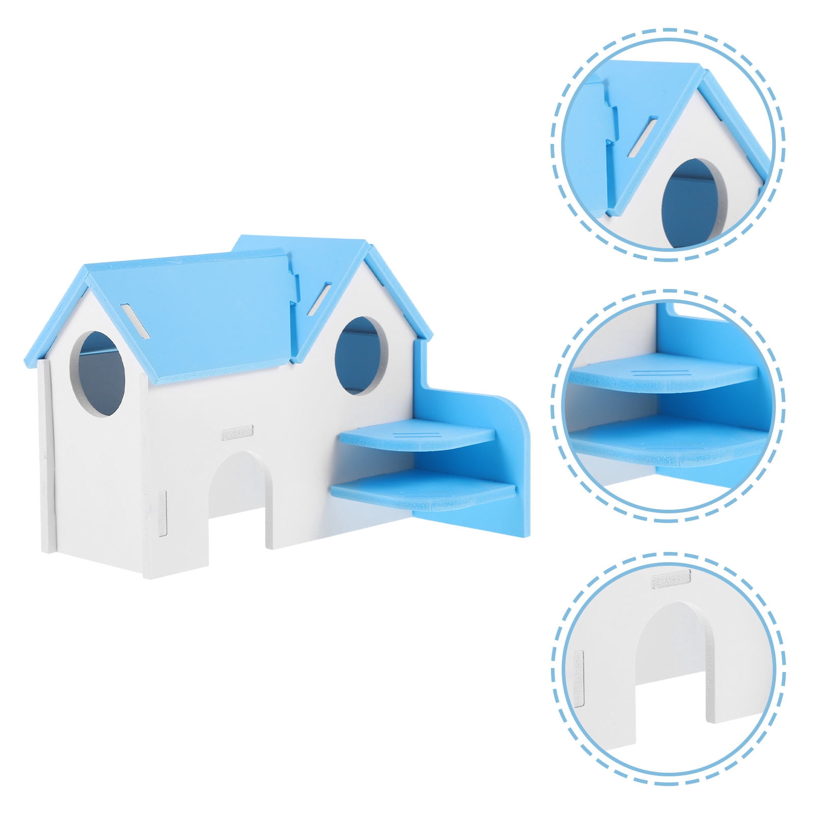 FUEENIRVA Hamster Hideaway Shelter Colorful House PVC 1 Set Safe ...