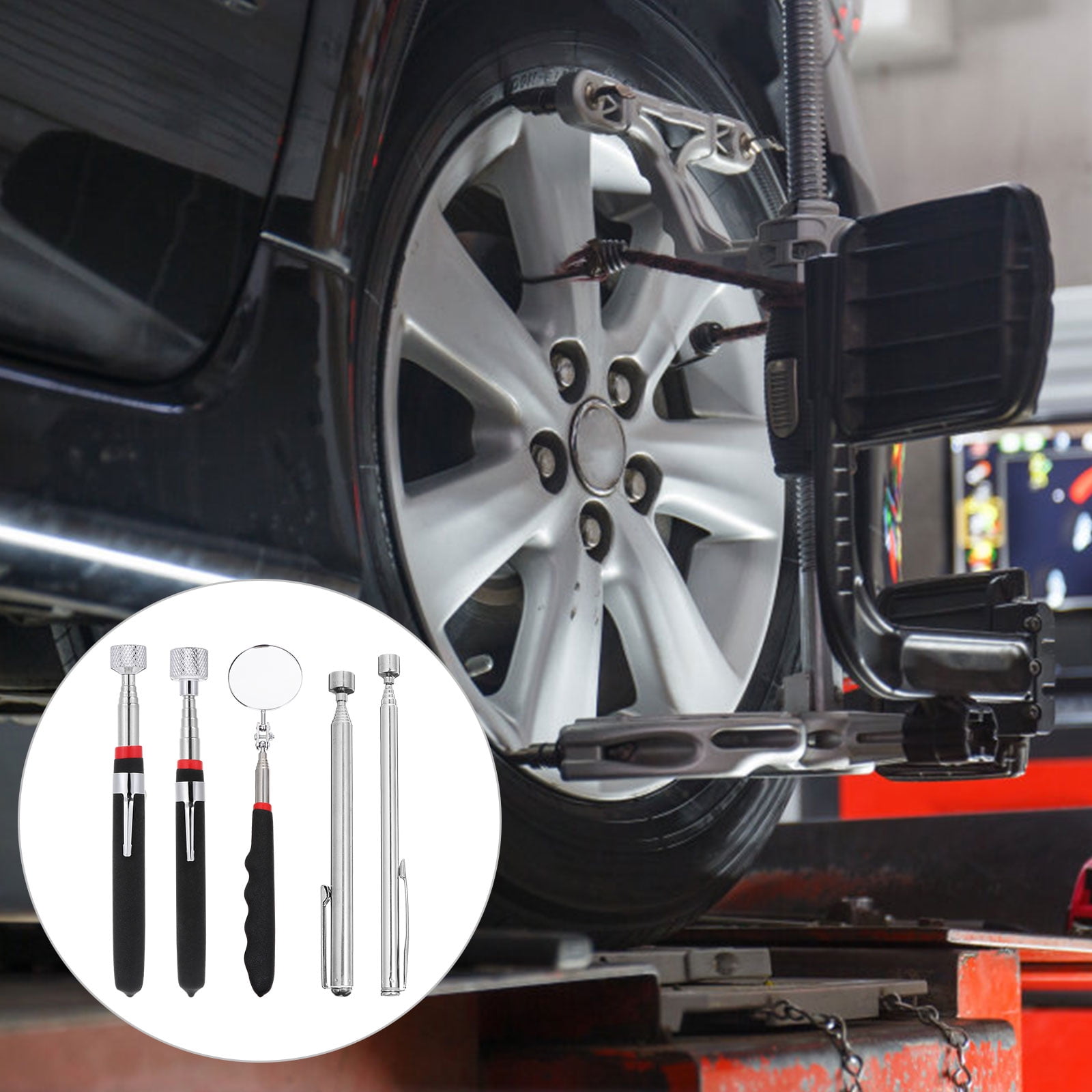 FUEENIRVA Heavy-Duty Telescopic Magnetic Tool 5 Pcs 11.4X0.39 Inch ...