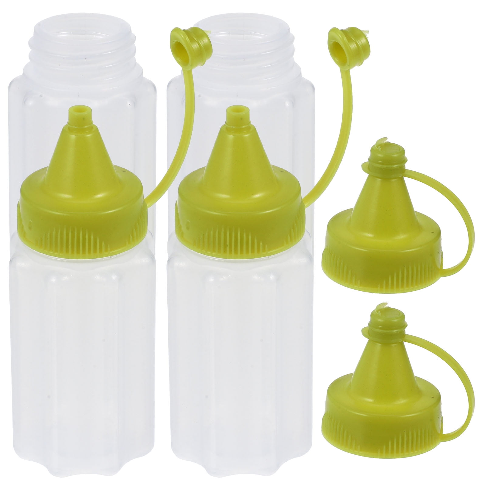 FUEENIRVA Household Squeeze Condiment Bottles Honey Dispenser Green ...