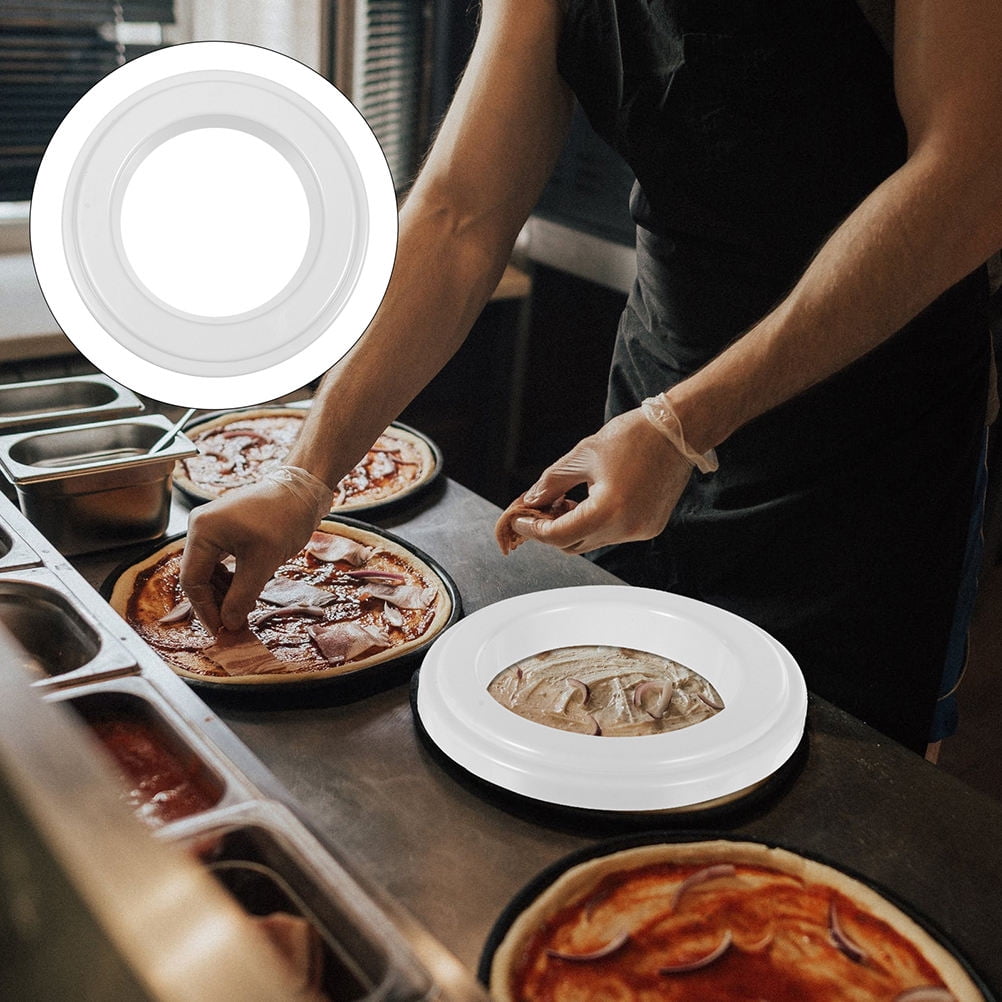 FUEENIRVA Kitchen Pizza Saucing Ring 8 Inches in Diameter for Saucing ...