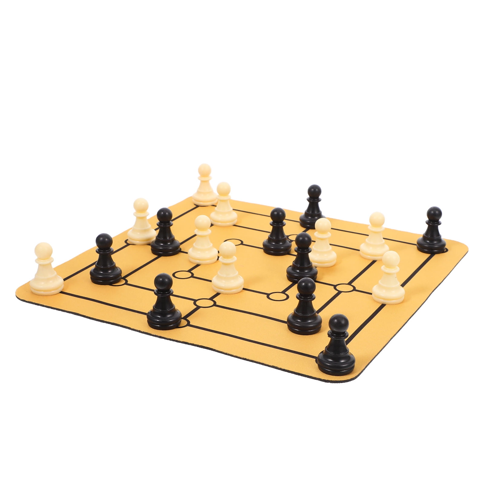 FUEENIRVA Nine Mens Morris Chess Board Set 1Set For Parties Square ...