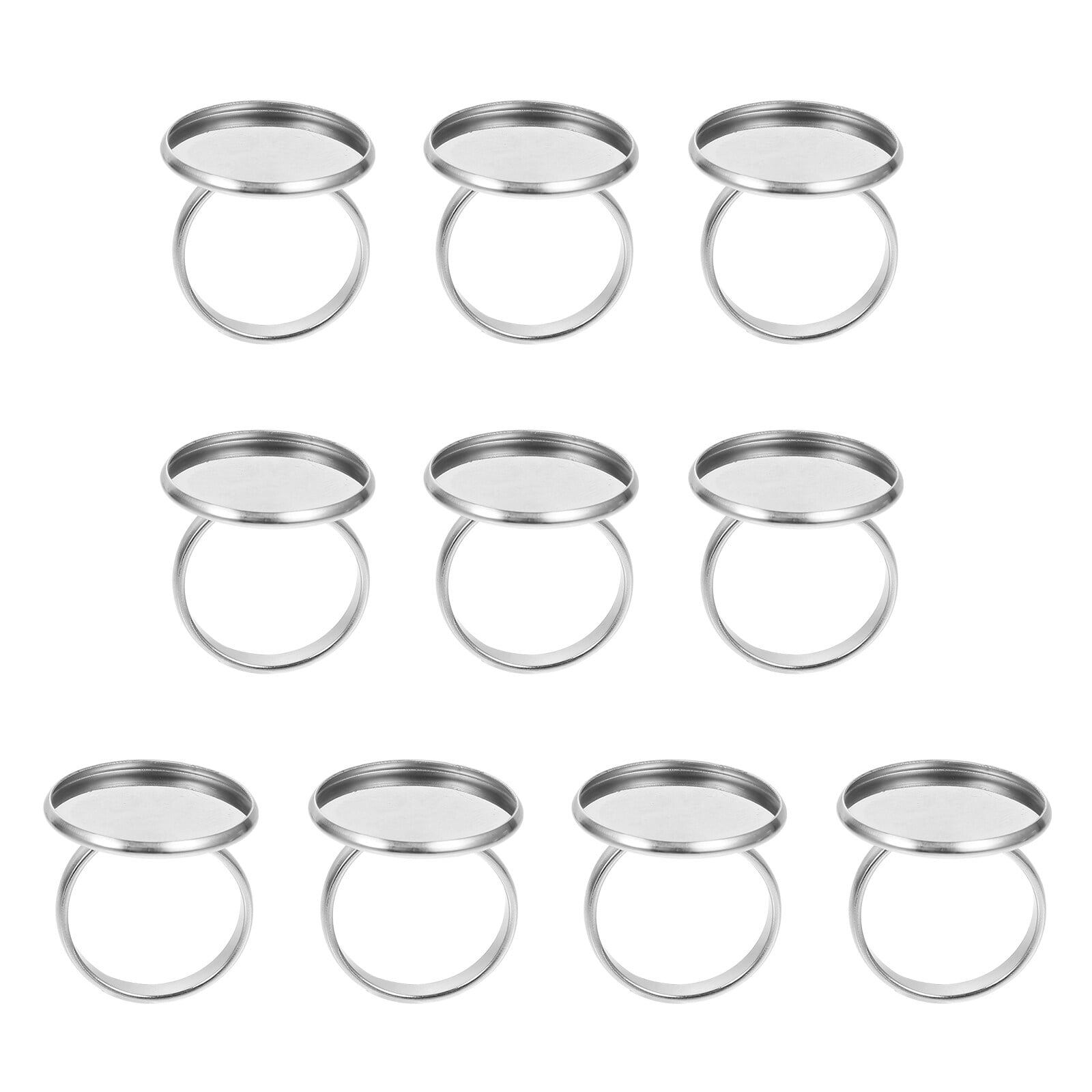 FUEENIRVA Open Adjustable Rings Base Circular Shape for Diy Crafting ...