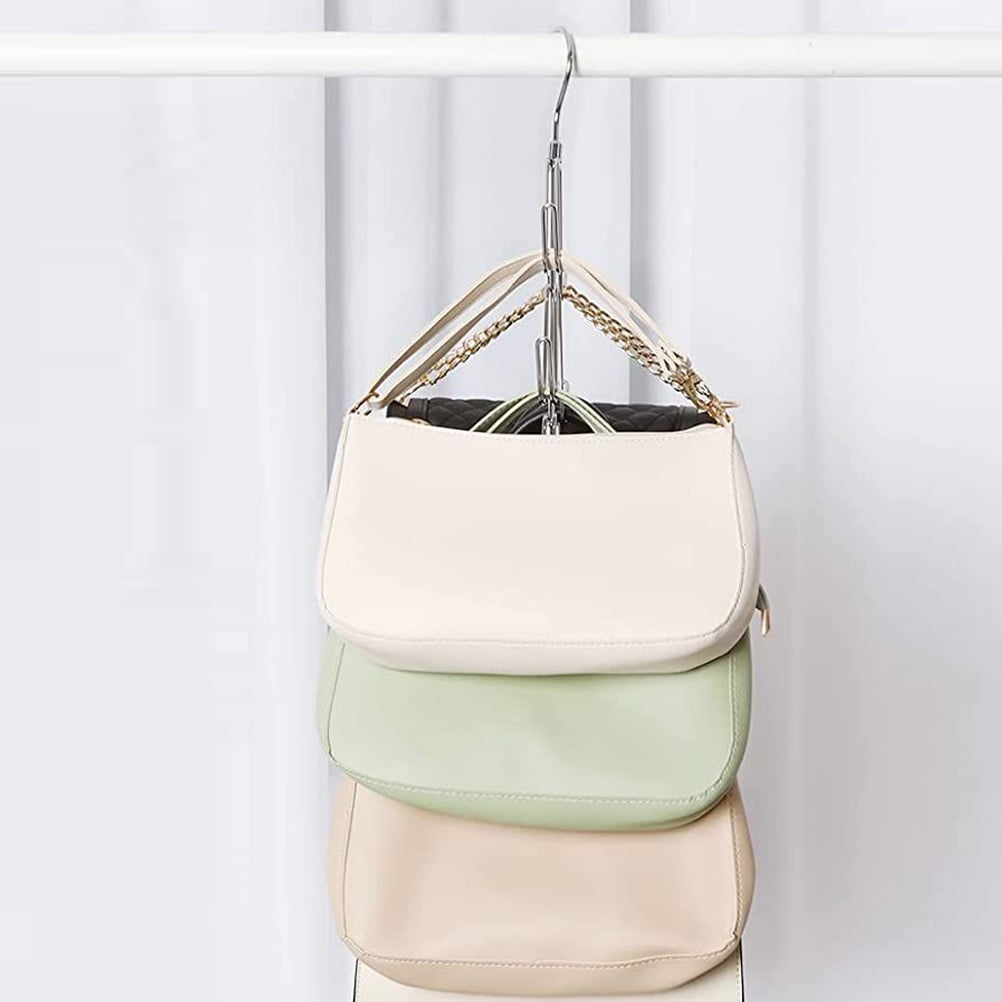 FUEENIRVA 1Pcs Rotating Bag Hooks Metal Iron Hanger Organizer Space ...