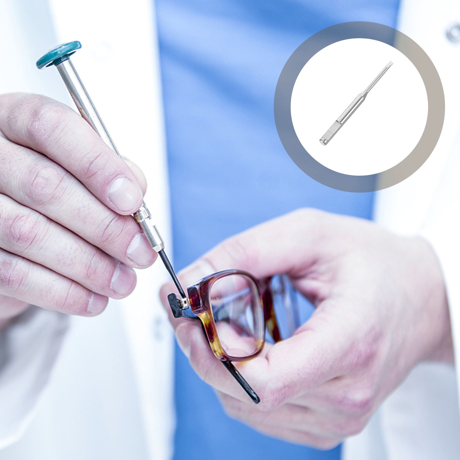 FUEENIRVA Steel Screwdriver 1Set for Eyeglass Repair Kit and Spectacle ...