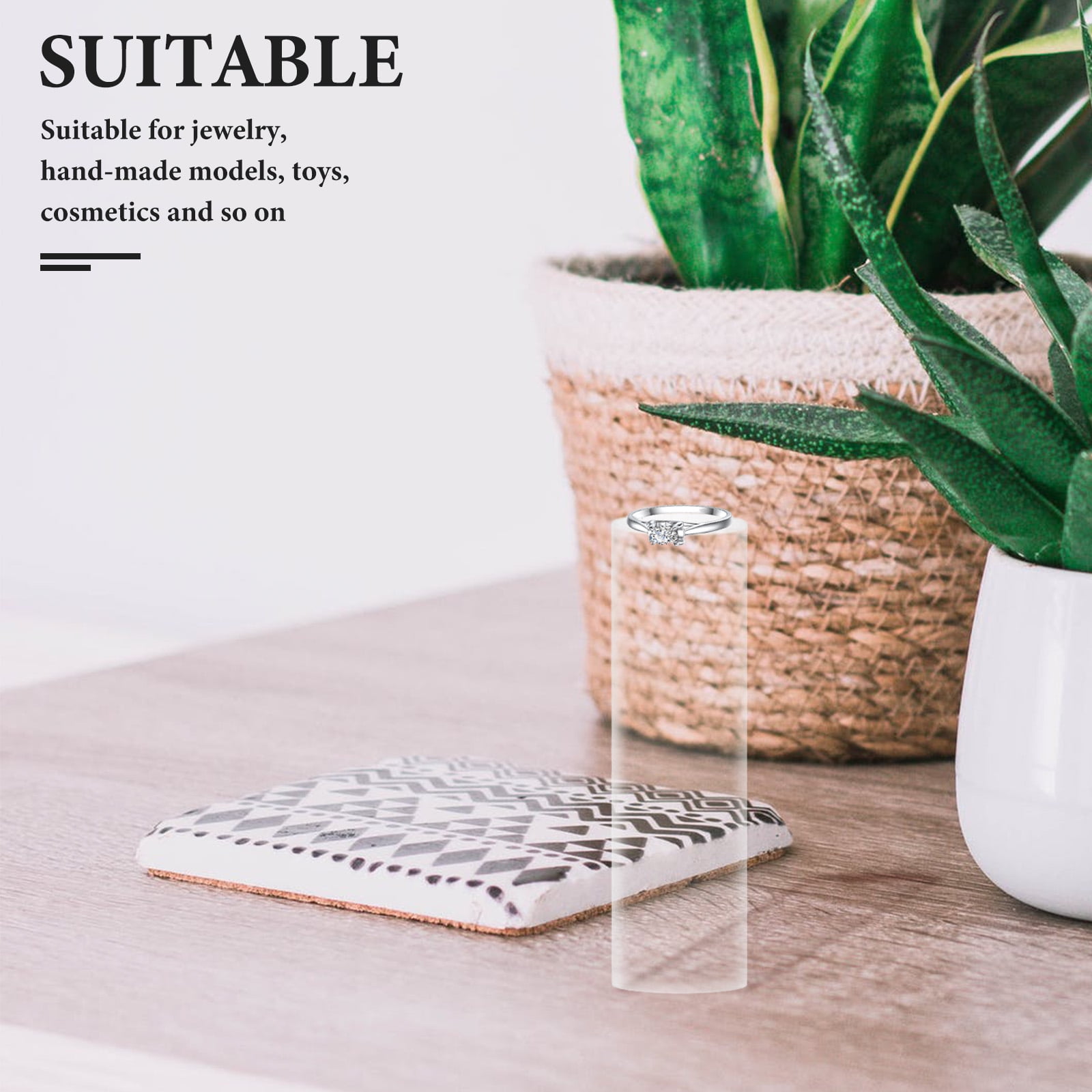 FUEENIRVA Collection Display Stand Acrylic Display Bases Transparent ...