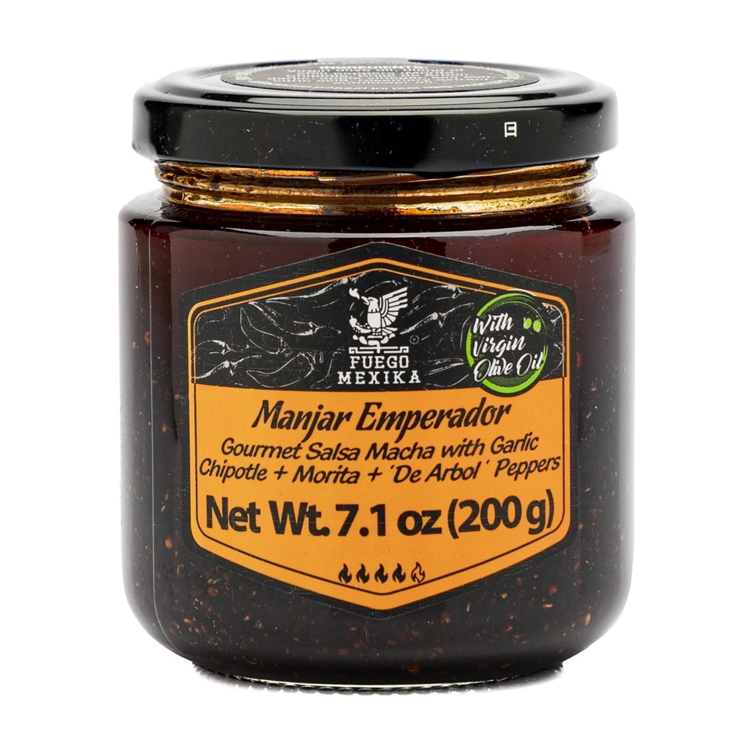 FUEGO MEXIKA® | Manjar Emperador 2-pack | Craft Mexican Salsa Macha ...