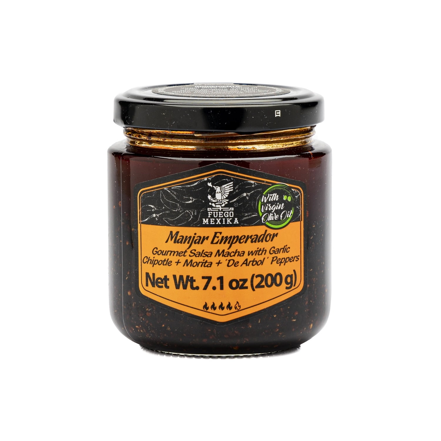 FUEGO MEXIKA® | Manjar Emperador 2-pack | Craft Mexican Salsa Macha ...