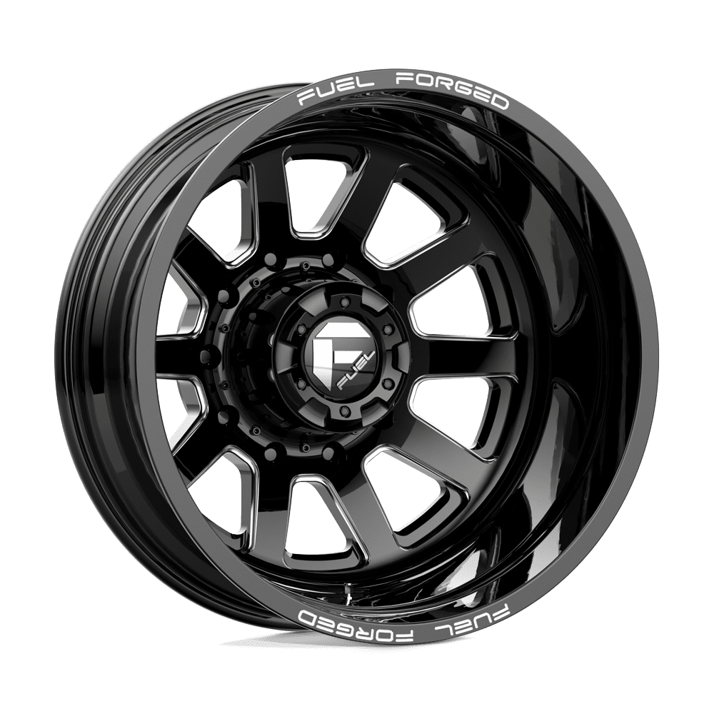 FUEL DE09 FF09D 22X8.5 10X225 -202ET 142.2CB MATTE BLACK MILLED WHEEL ...