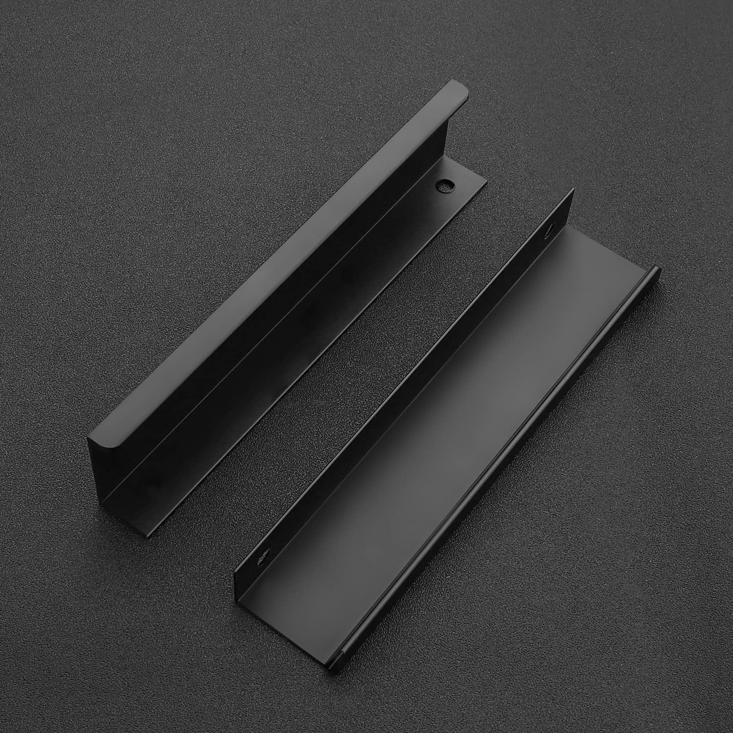 FUGEE-1 Pack Finger Pulls for Cabinets 150mm/5.9" Length Black Edge ...