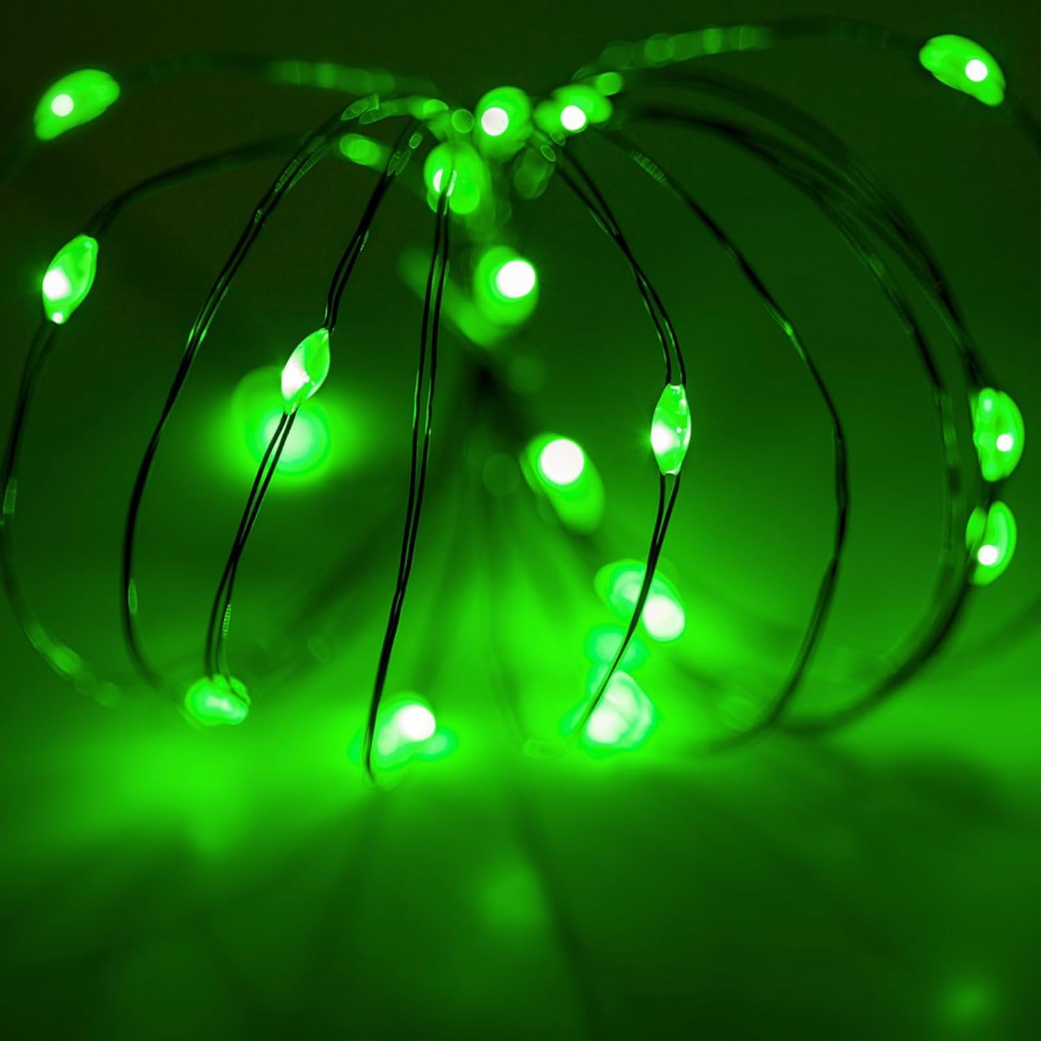 FUGEE-4 Pack 50 LED Fairy Lights Battery Operated with Timer, 16FT ...