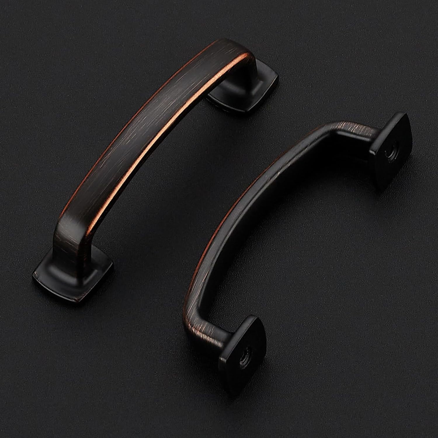FUGEE-5 Pack Arch Cabinet Pulls - 3 Inch Drawer Handles Oil Rubbed ...