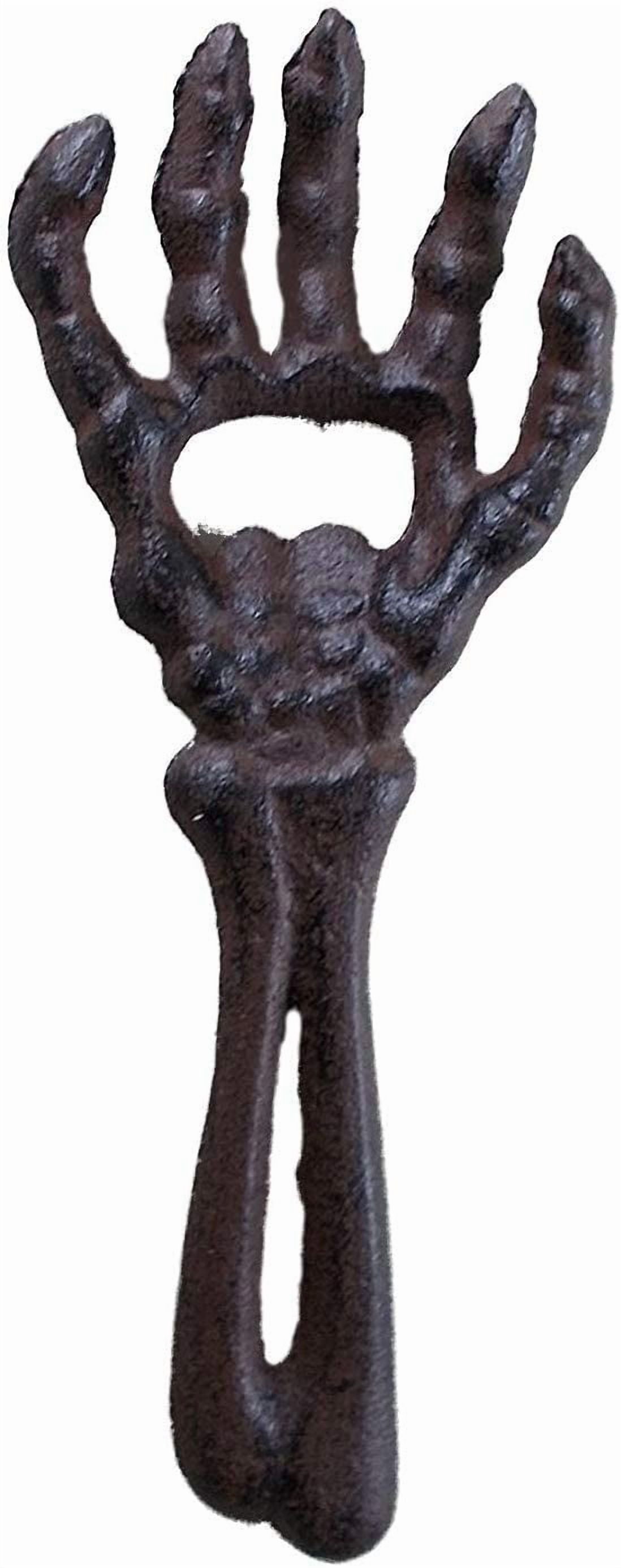 FUGEE-Cast Iron Skeleton Hand Themed Beverage Bottle Opener - Walmart.com