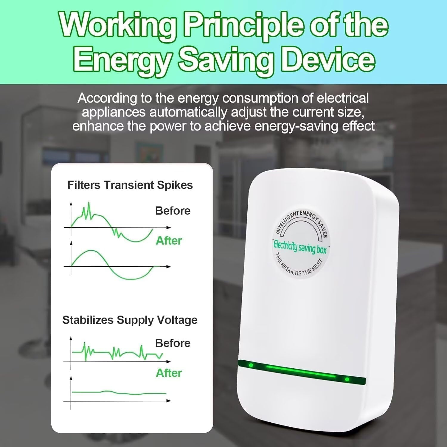 FUGEE-Electricity Saving Box,Stop Watt Energy Saving Device,Power ...