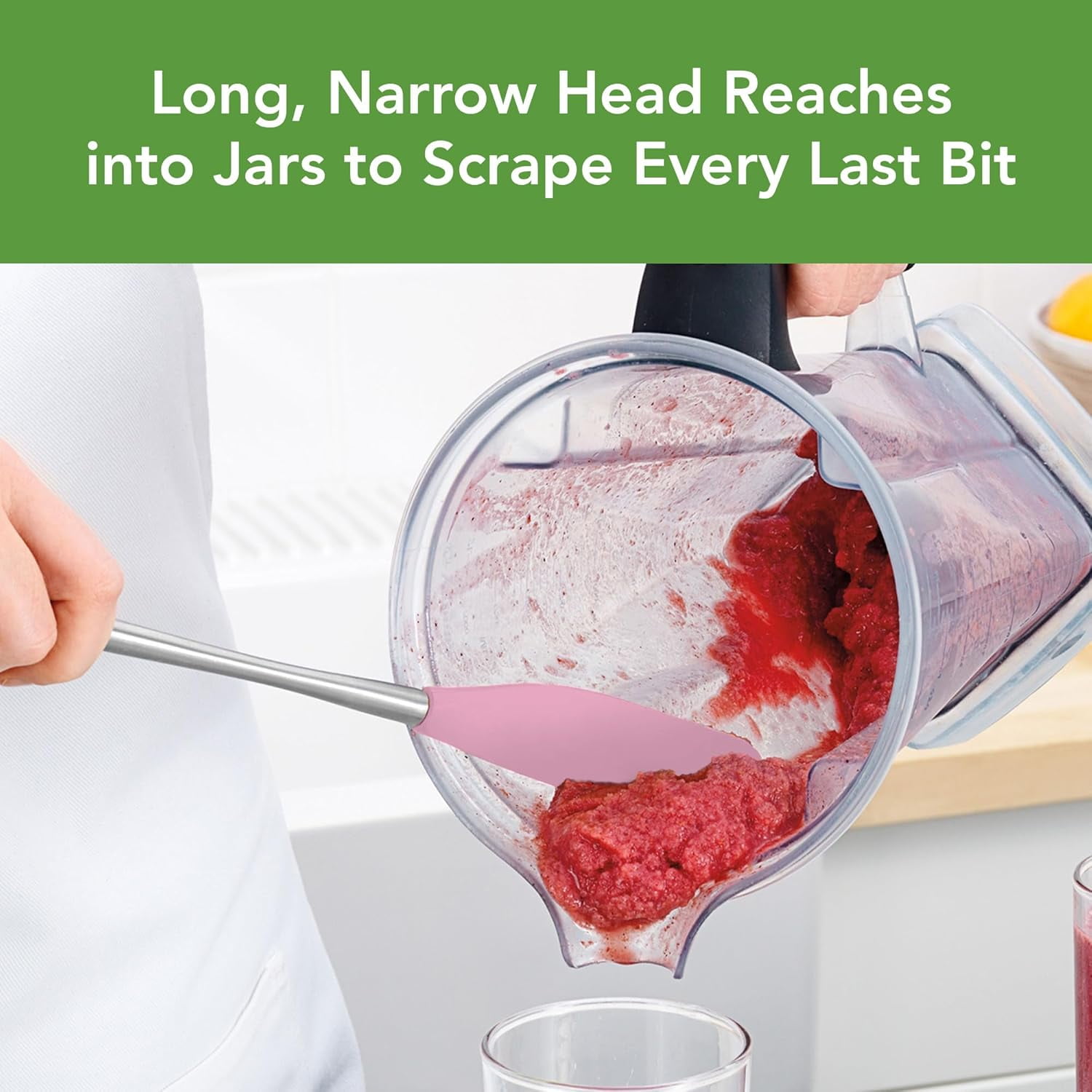 FUGEE-Flex-Core Stainless Steel Handled Mini Spatula & Spoonula Set ...