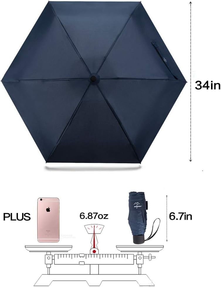 FUGEE-Mini Travel Sun&rain Umbrella - Lightweight Compact Parasol ...