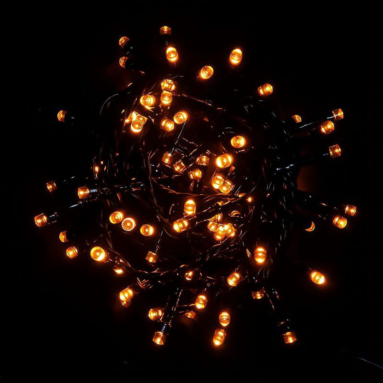 FUGEE-Orange Halloween String Lights - 100 LED Orange String Lights ...