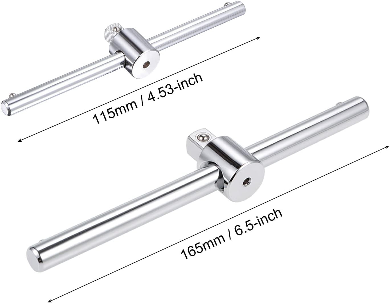 FUGee-1/4" and 3/8" Drive Sliding Wrench Breaker Bar T-Handle Socket ...