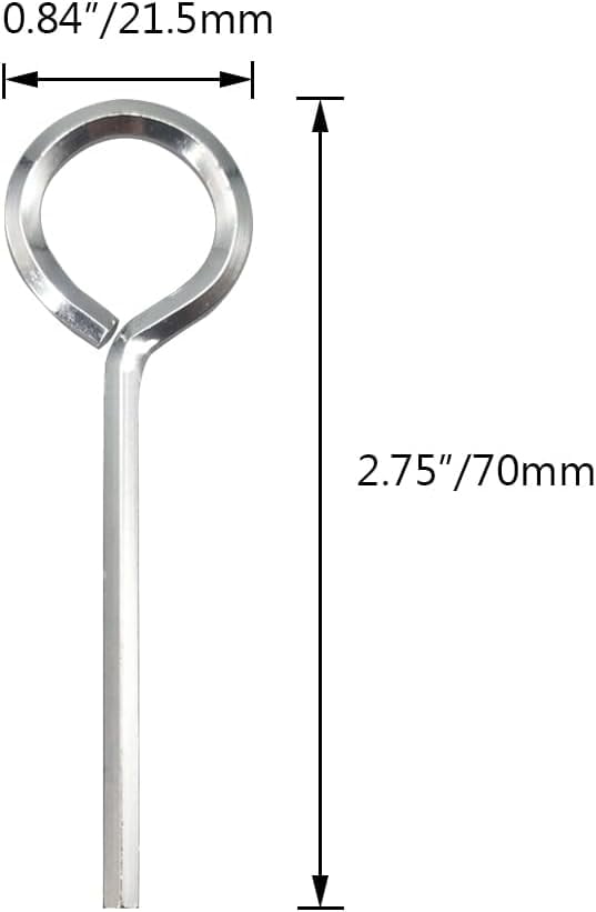 FUGee-1/8 inch Standard Hex Dogging Key Allen Wrench Door Key for Push ...