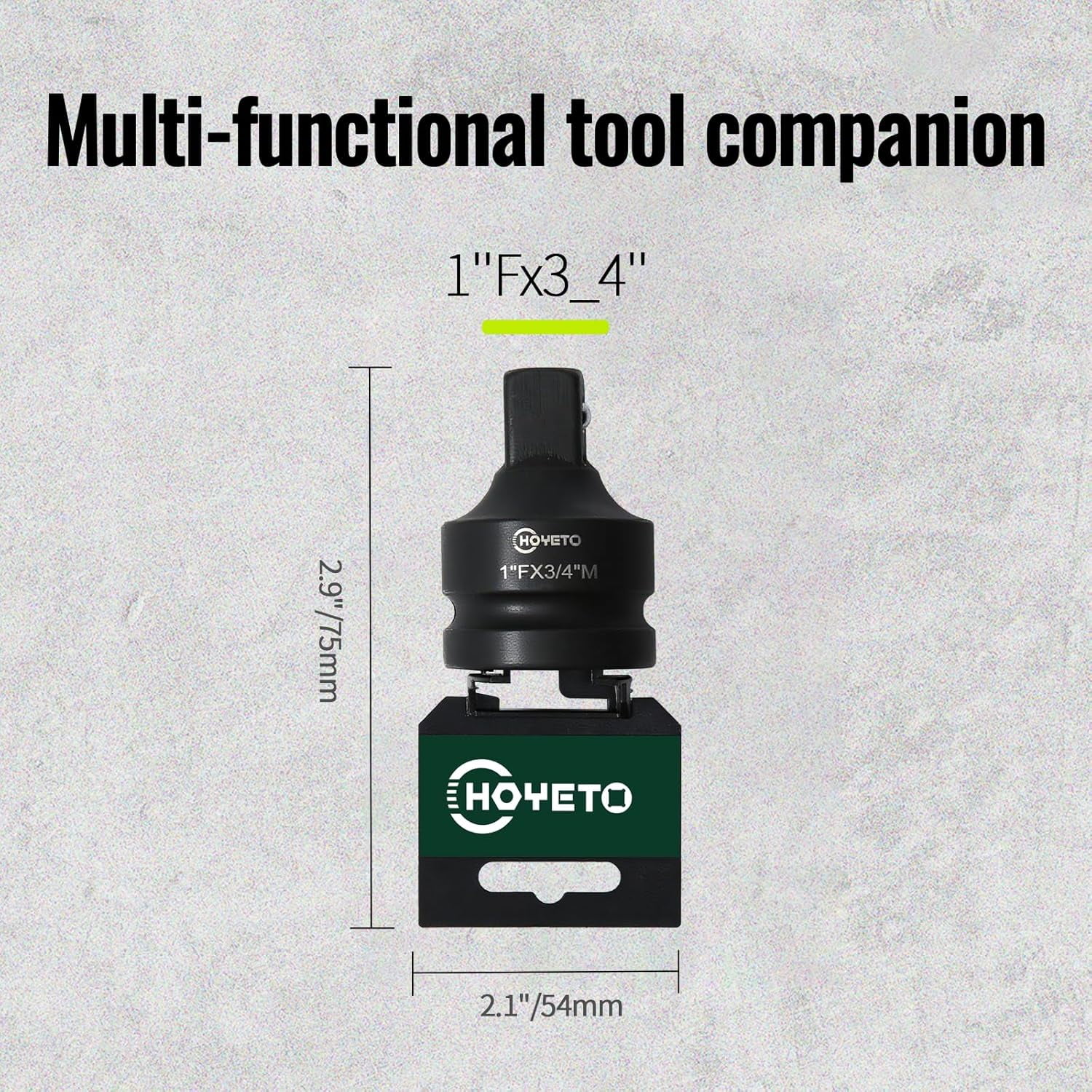 FUGee-1" to 3/4" Heavy-Duty Impact Adapter | Chrome Molybdenum Alloy ...