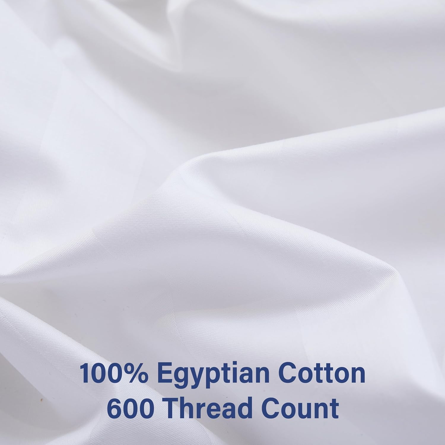 FUGee-100% Egyptian Cotton Fitted Sheet King Size Only, 600 Thread ...