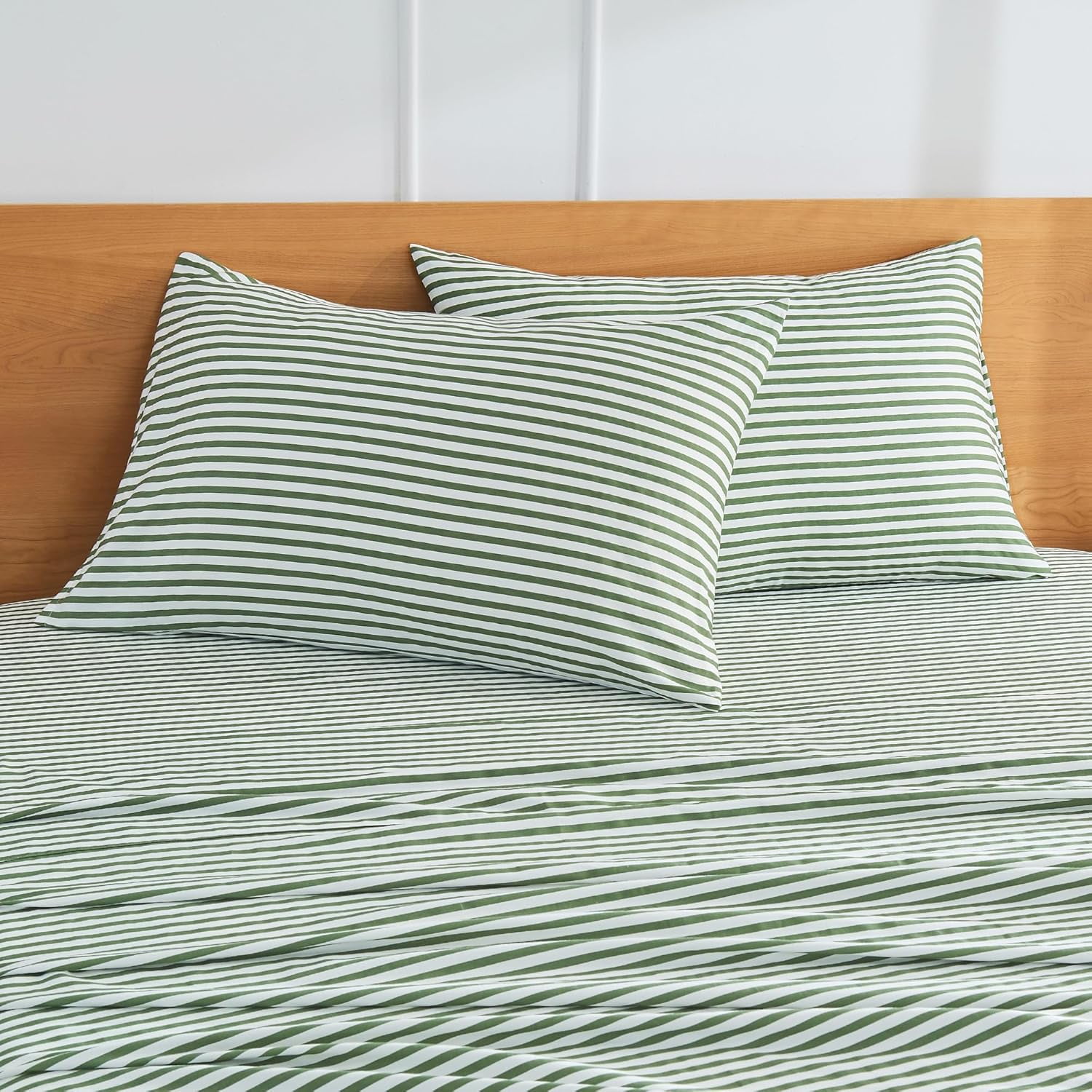 FUGee-100% Natural Cotton Plaid Body Pillowcase, 1 Pack White Checkered ...