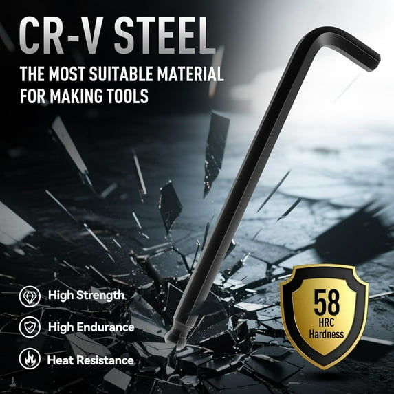 FUGee-13 Pieces Hex Key Allen Wrench Set SAE Size with Ball End, 1/20-3/8 Inch, Long Arm Ball ...