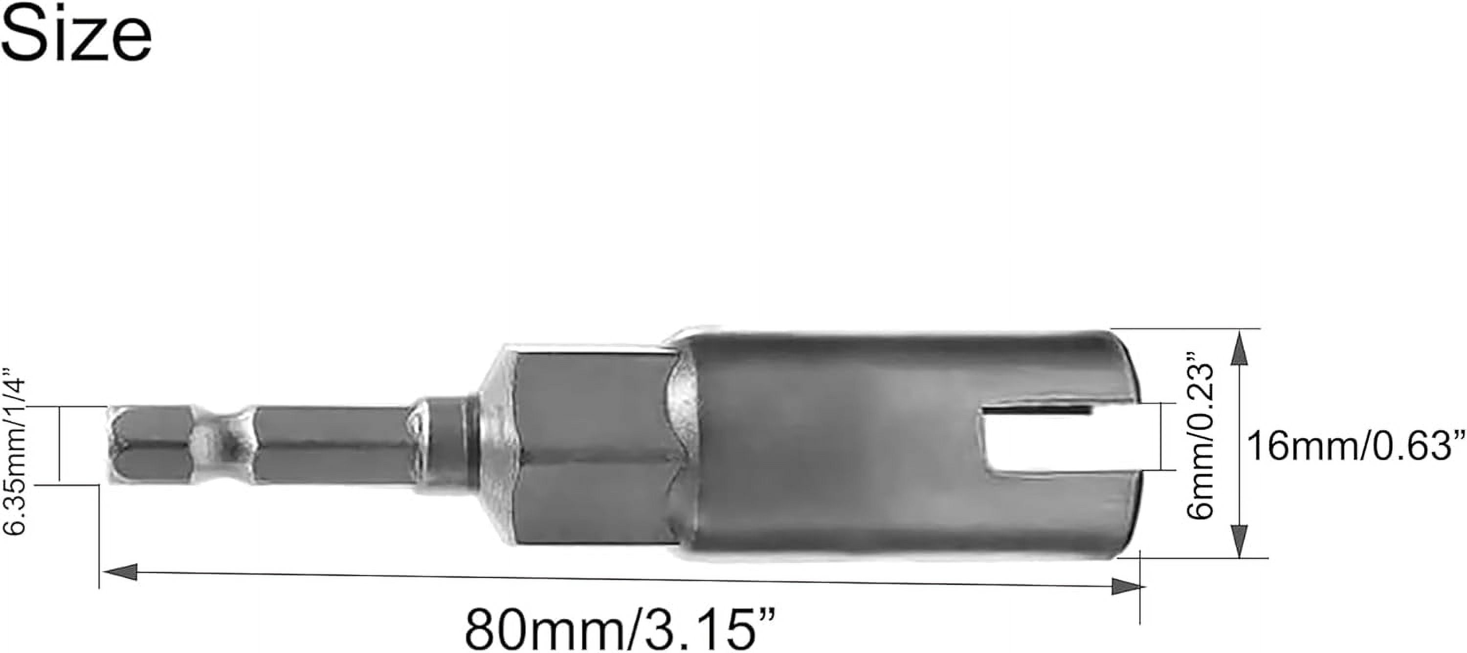 FUGee-16mm Power Wing Nut Driver Set, Slot Wing Nuts Drill Bit Socket ...