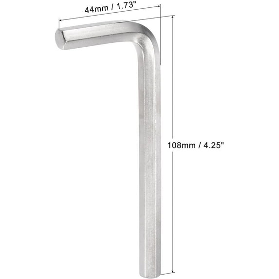 FUGee-1Pc 5/16 Inch Hex Key Wrench, Metric CR-V L Shaped Imperial ...