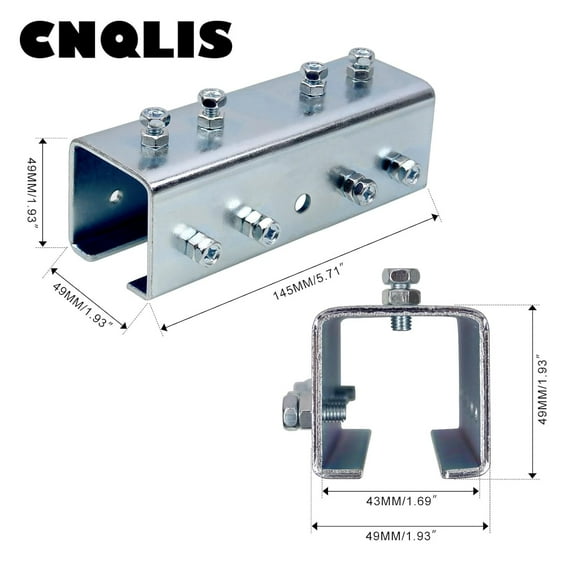 FUGee-2 PCS Strut Channel Connector Extend Bracket, U Shaped Splice ...