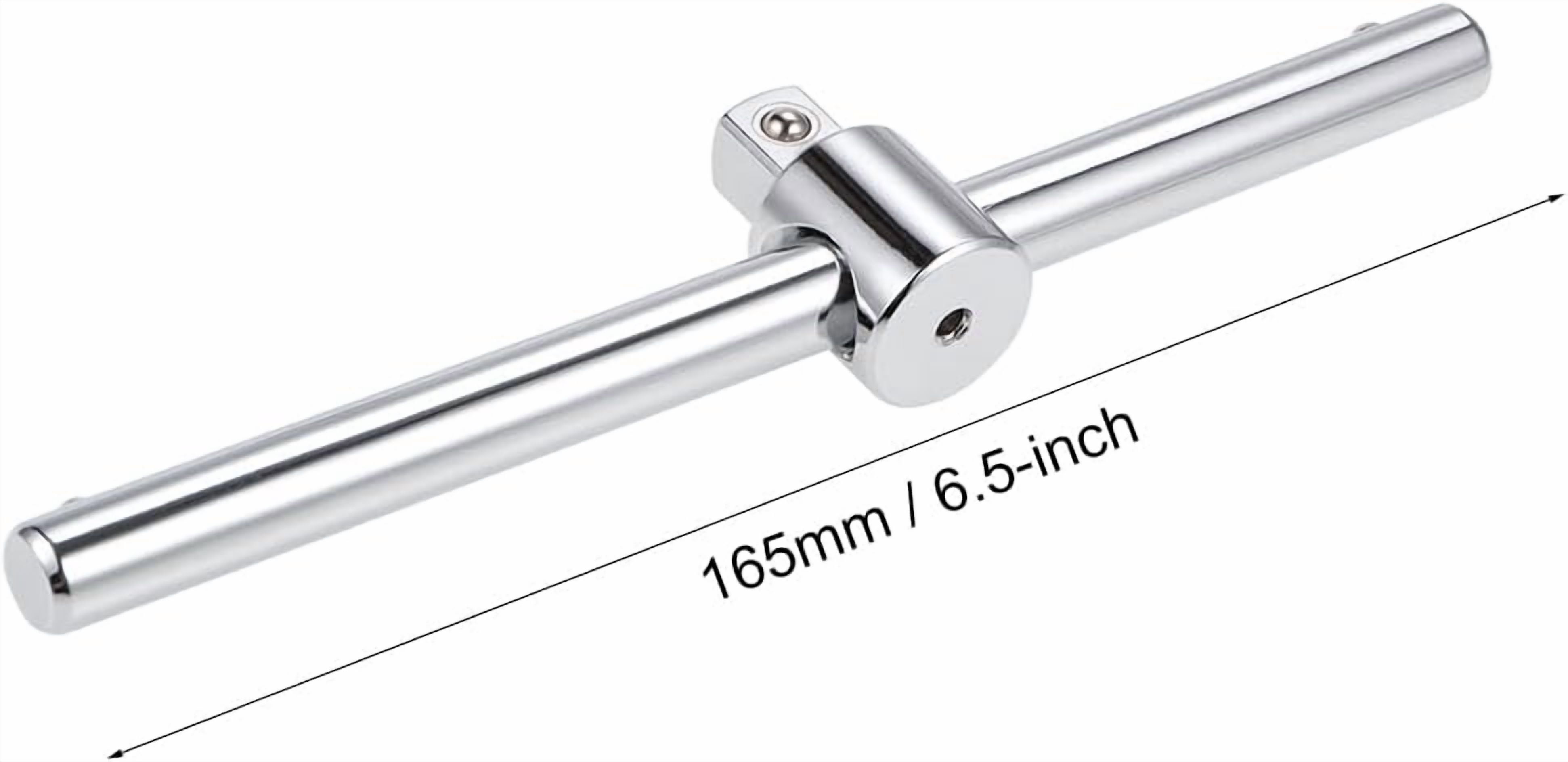 FUGee-2 Pcs 3/8" Drive Sliding Wrench Breaker Bar T-Handle Socket Hand ...
