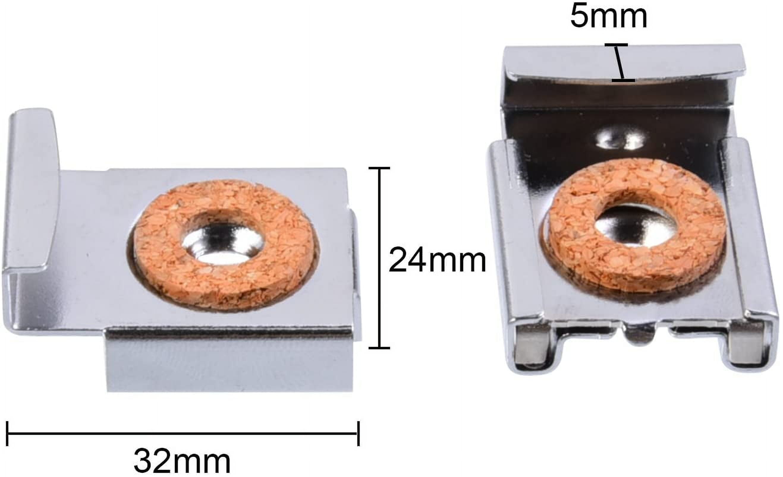 FUGee-2 Sets (8 Pieces) Mirror Hanger Clips Set - Metal Spring Loaded ...