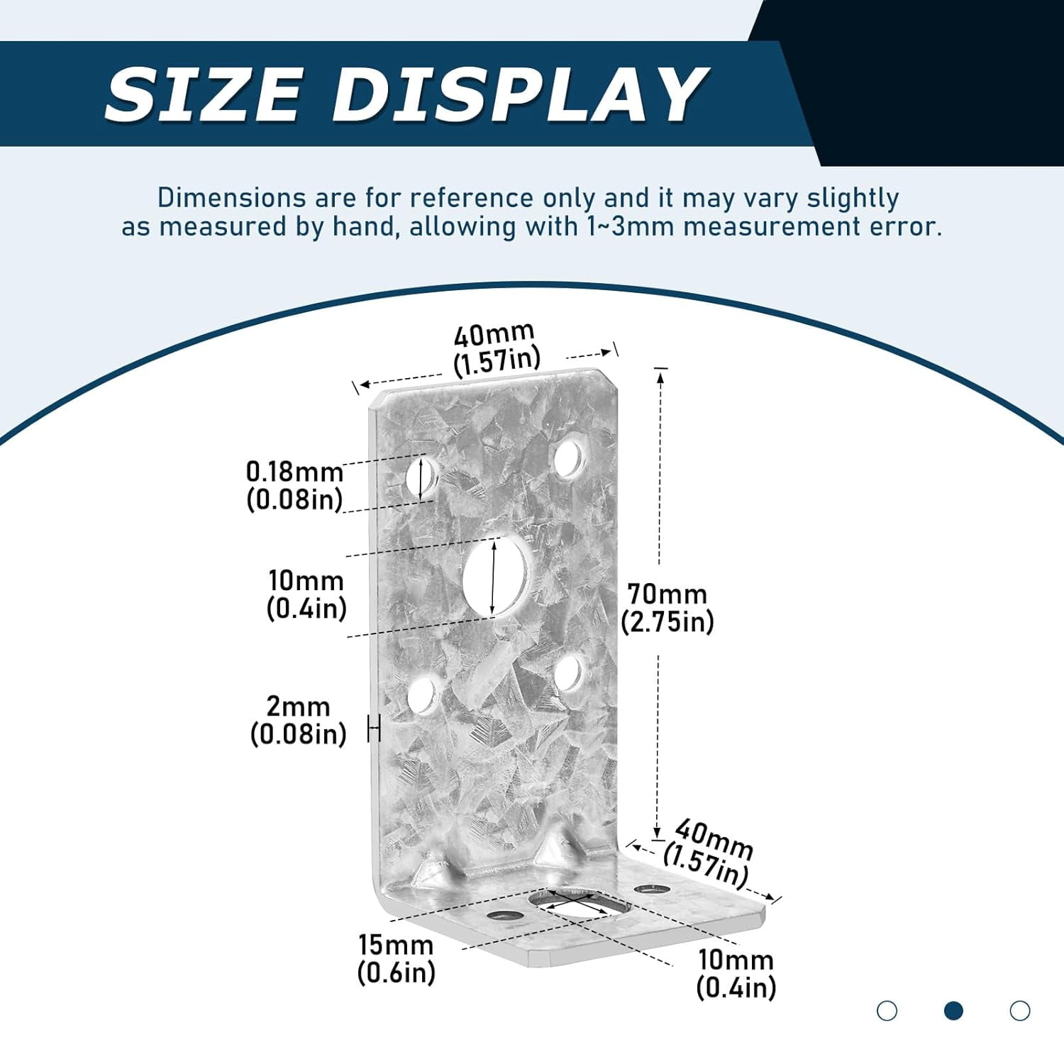 FUGee-20 Pack Small L Corner Brackets for Wood 90 Degree Angle Brackets ...