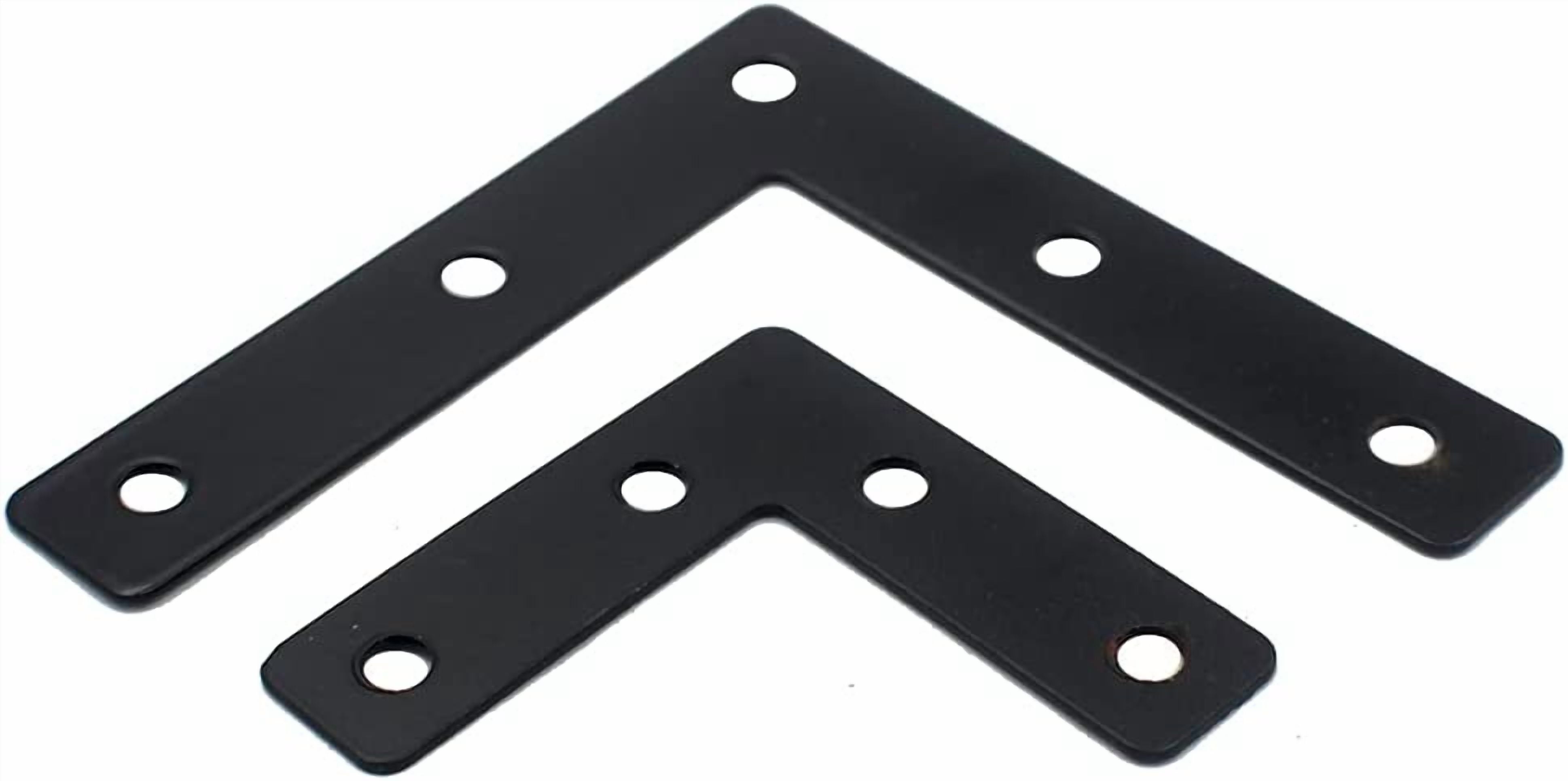 FUGee-20 Packs Two Sizes 3-1/8 inch and 2 inch L Black Flat Corner ...
