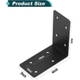 FUGee-20Pcs Corner Braces,4"x4"x2" Black L Brackets for Wood,Heavy Duty ...