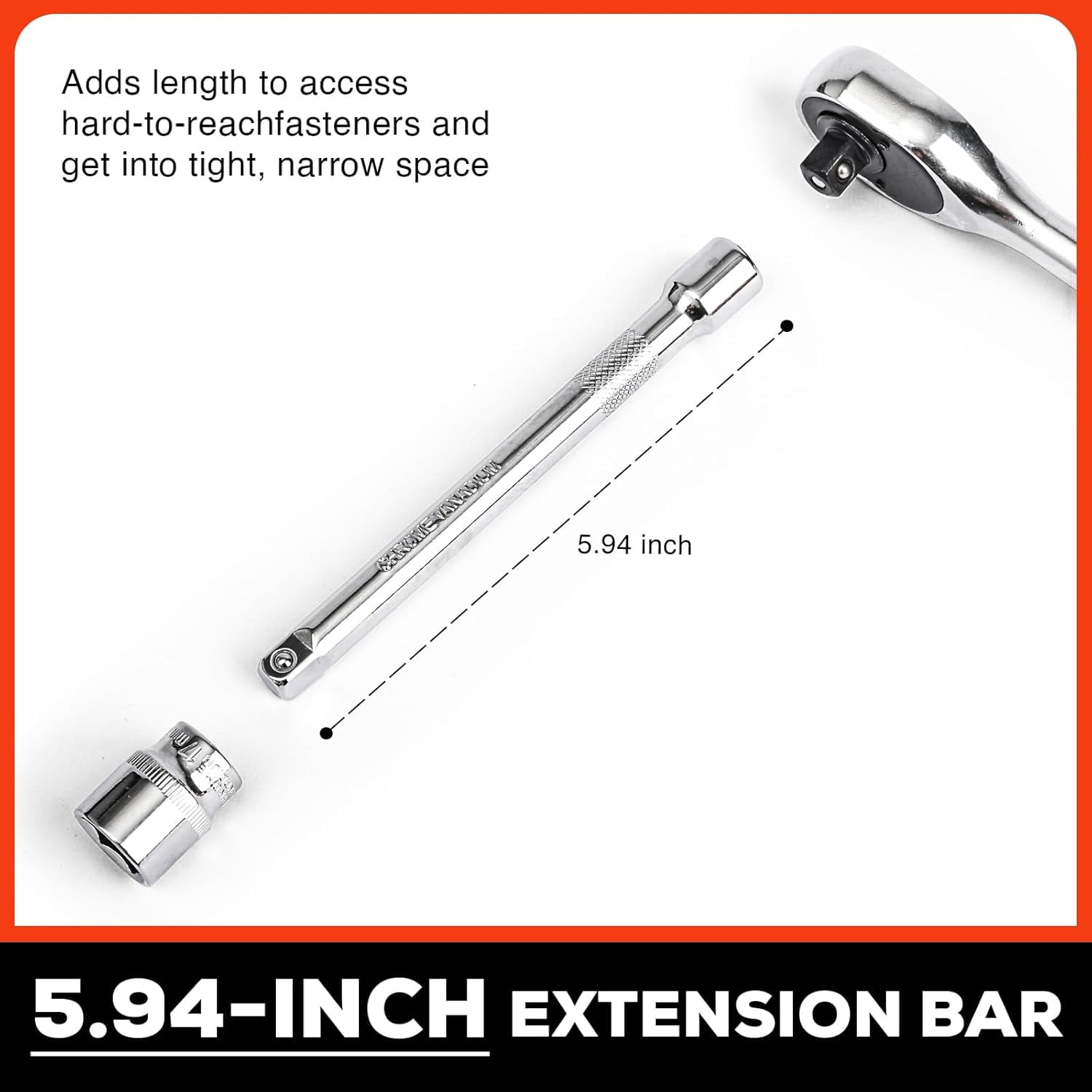 FUGee-21pcs 3/8 Inch Ratchet Socket Wrench Set, Drive Socket Set with ...