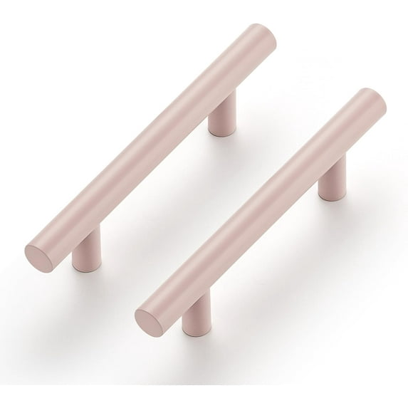 FUGee-24 Pack | 5 Inch Cabinet Pulls Pink Stainless Steel Kitchen ...