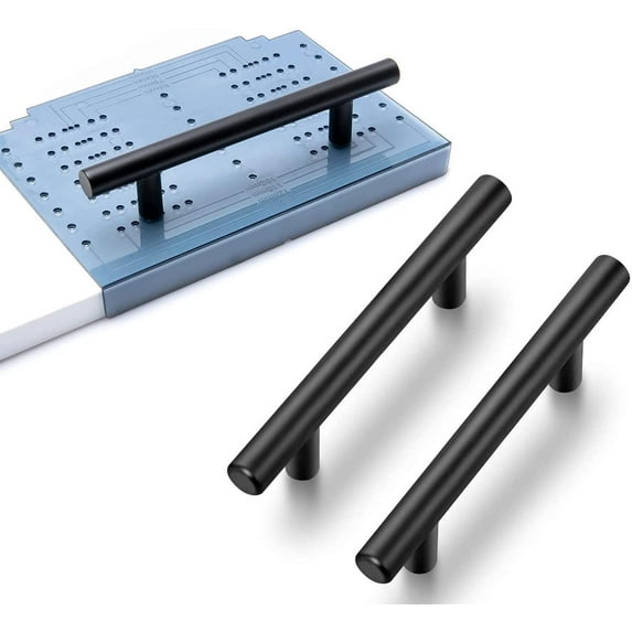 FUGee-30 Pack 5 Inch Kitchen Cabinet Handles & Installation Template ...