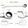 FUGee-30mm Ratcheting Combination Wrench, Industrial Grade Gear Spanner ...