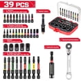 FUGee-39 Pieces Tool Kit with Matching Storage Box, Include 1\u201d/2 ...