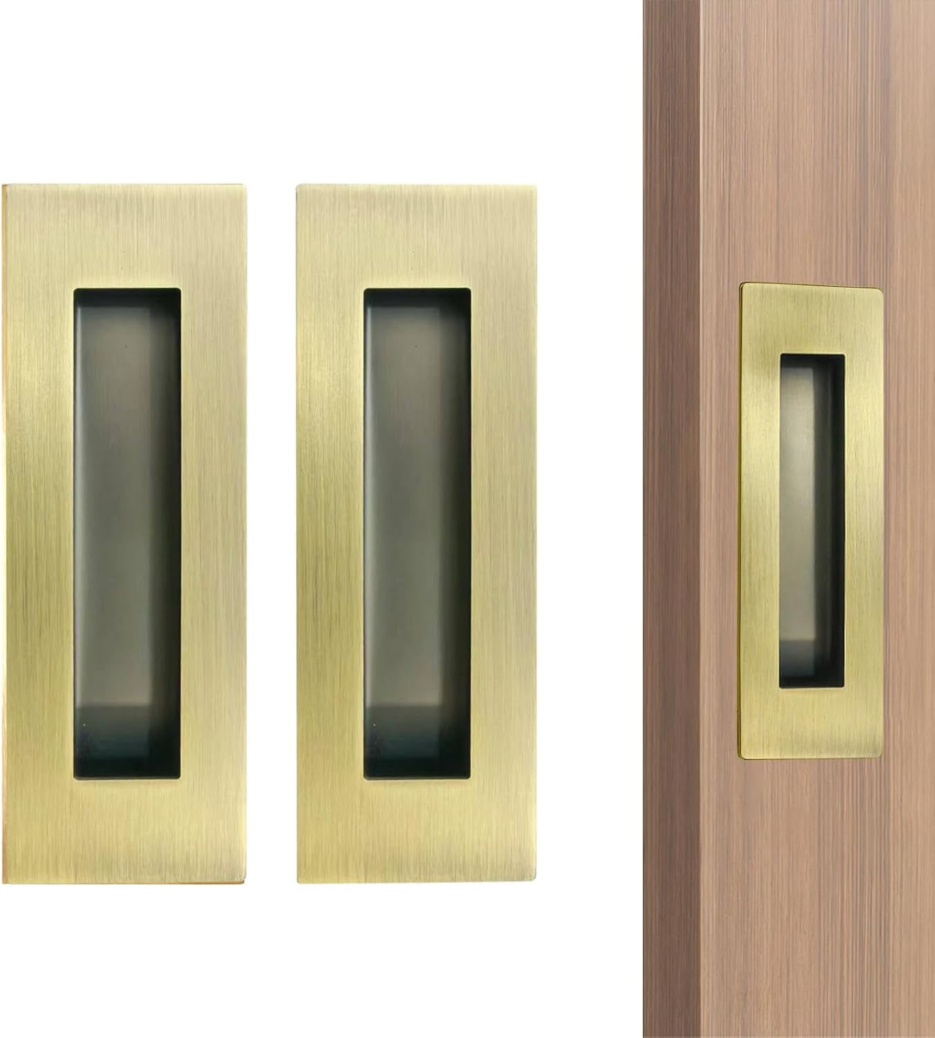 FUGee-4.72Inch Recessed Finger Flush Pulls Handles for Pocket and ...