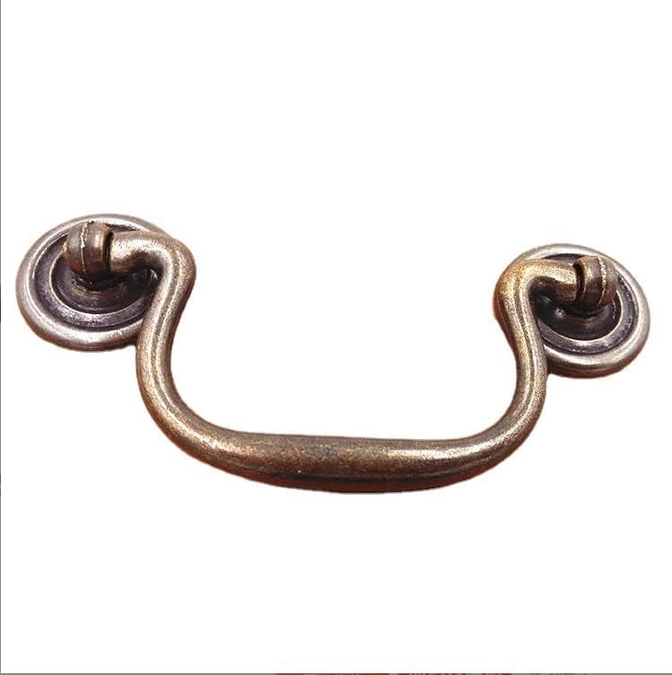 FUGee-4-Pack 3.23" Hole Centers Antique Black Hanging Ring Puller ...