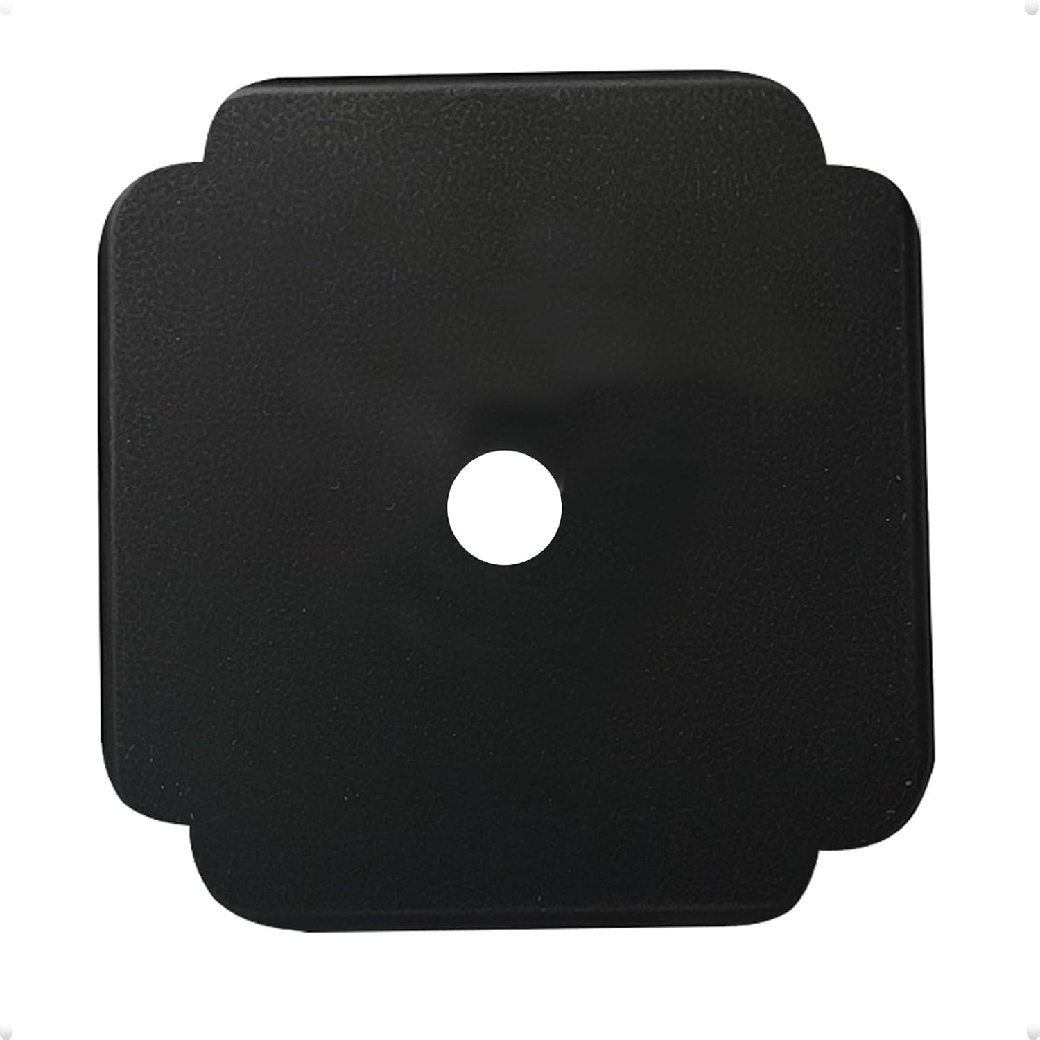 FUGee-4-Pack Black Square Rosette Backplate of Bifold Cabinet Knobs, 1 ...