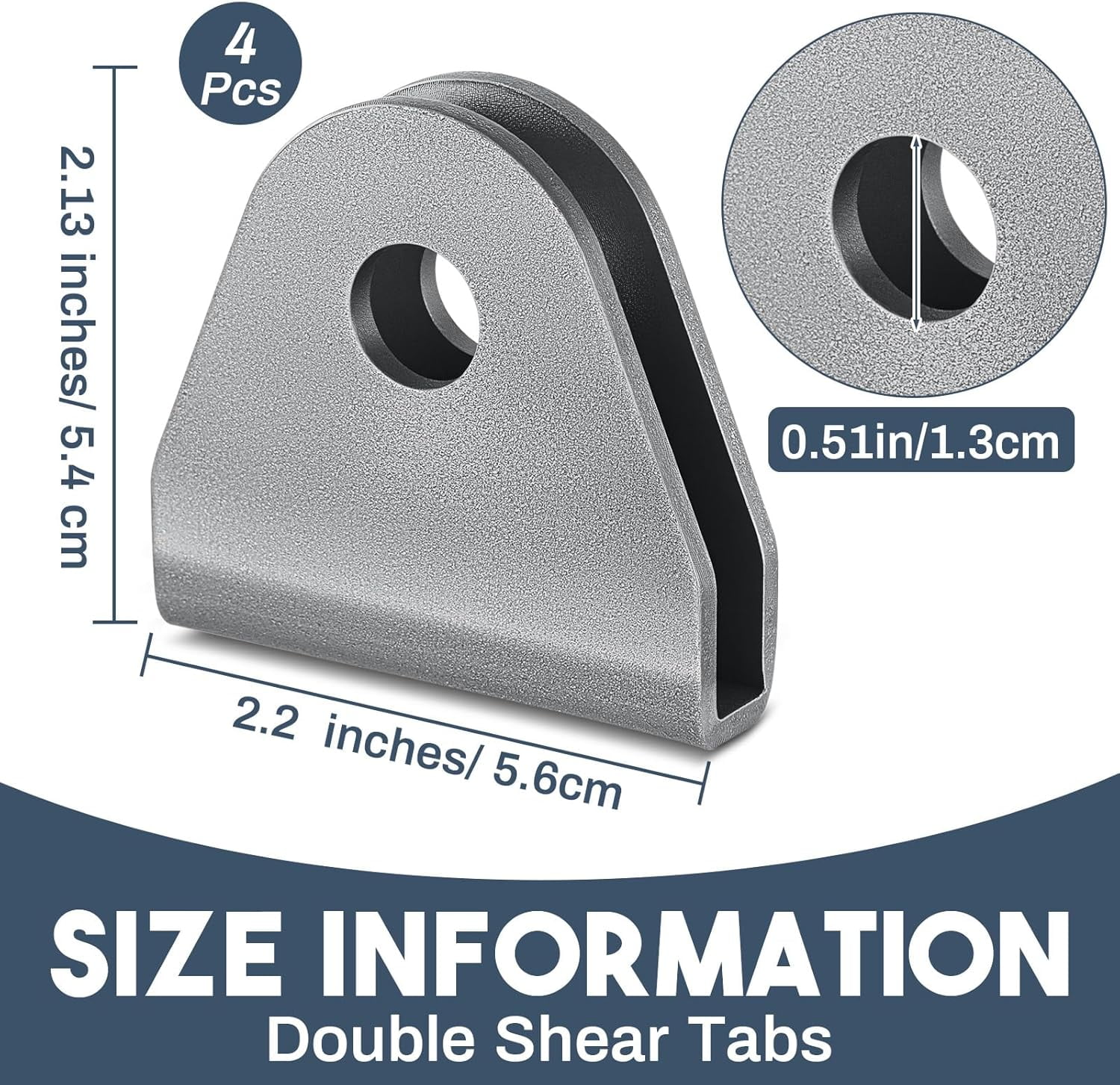 FUGee-4 Pack Double Shear Tabs Seat Belt Tab Double Shear Limit Strap ...